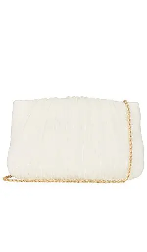 LOEFFLER RANDALL Brit Flat Pleated Pouch - White