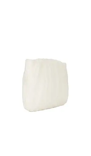 LOEFFLER RANDALL Brit Flat Pleated Pouch - White