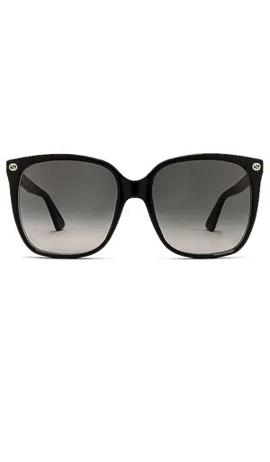 Gucci Light Acetate Cat Eye Sunglasses - Black