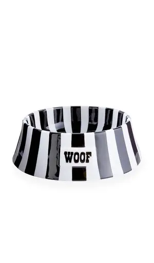Jonathan Adler Vice Woof Pet Bowl - Black