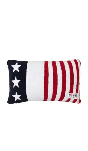 Barefoot Dreams Stars And Stripes Pillow - Red