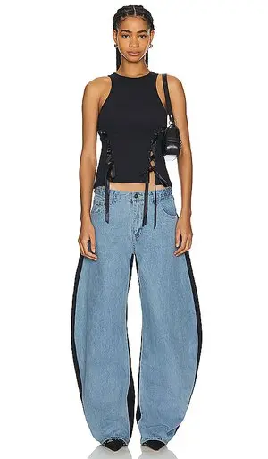 Lioness Horseshoe Wide Leg Jeans