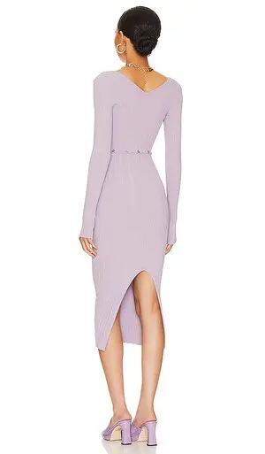 Lpa Delaire Button Off Midi Dress