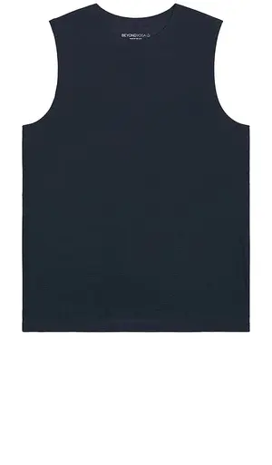 Beyond Yoga Beyond Yoga Featherweight Freeflo Muscle Tank Navy