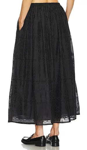 HELSA Handkerchief Midi Skirt