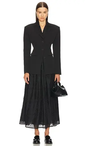 HELSA Handkerchief Midi Skirt