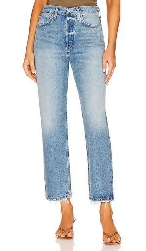 AGOLDE 90's Crop Jeans In Medium Wash