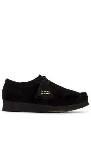 Clarks Wallabee Suede Lace-up Shoes - Black
