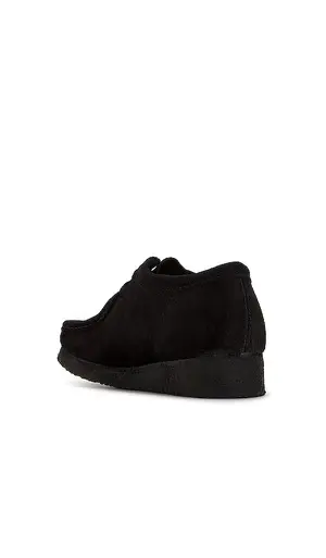 Clarks Wallabee Suede Lace-up Shoes - Black