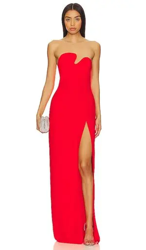 Amanda Uprichard X Revolve Strapless Puzzle Gown