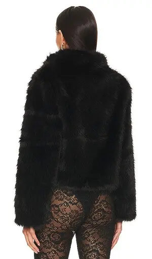 Adrienne Landau Faux Fox Fur Jacket