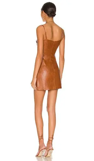 Bardot Croc Mini Dress