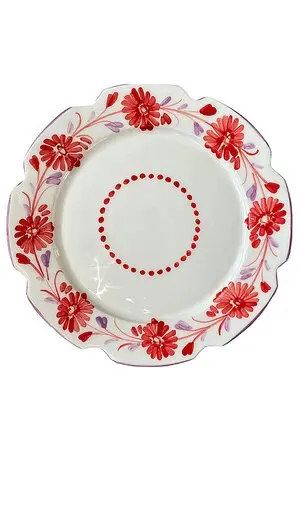 VAISSELLE Janine 23cm Starter Plate Set Of 4 - Red