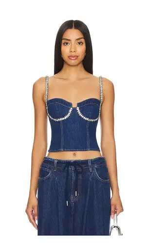 Superdown Ash Bustier Top