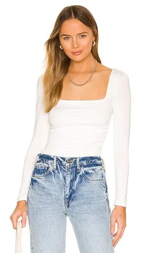 Superdown Sofia Square Neck Top