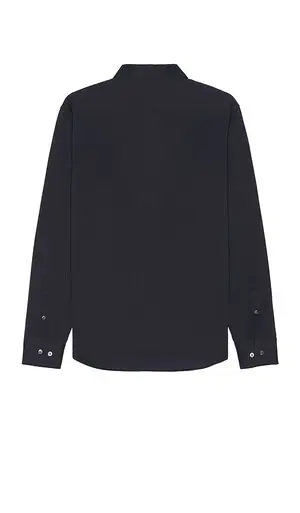 Theory Sylvain Structure Knit Shirt In . Also - Navy