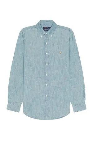 Polo Ralph Lauren Long Sleeve Chambray Sport Shirt In . Also