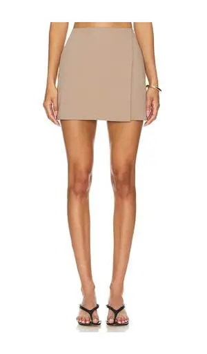 Good American Wrap Mini Skirt