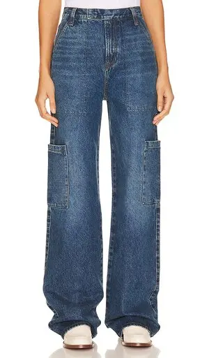 GRLFRND Elyse Trouser Cargo Jeans - Blue