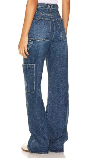 GRLFRND Elyse Trouser Cargo Jeans - Blue