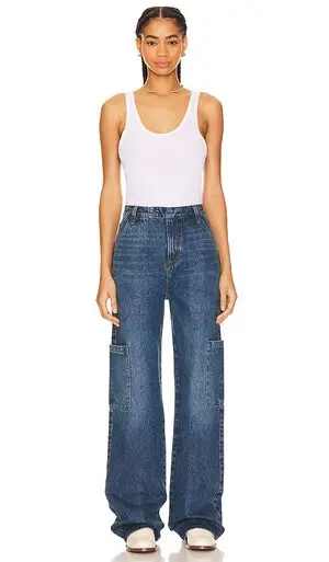 GRLFRND Elyse Trouser Cargo Jeans - Blue