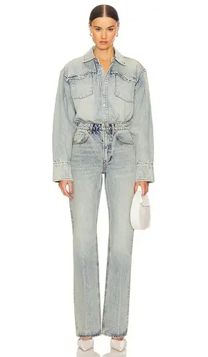 GRLFRND Melanie High Rise Boot Cut Jeans