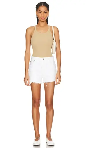 GRLFRND Eliana High Rise Cut Off Denim Shorts