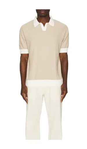 BOUND Texture Knit Polo In . Also