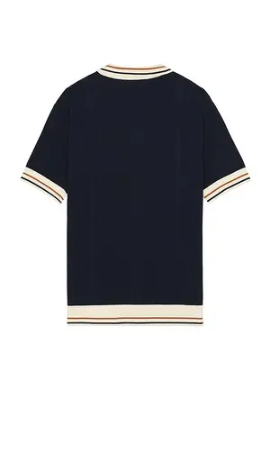 BOUND Stevie Waffle Ribbed Knit Polo In . Also