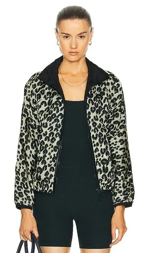 FWRD RENEW Louis Vuitton Leopard Nylon Jacket
