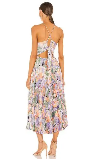 Astr The Label Blythe Pleated Midi Dress