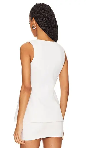 Amanda Uprichard Kya Top - White