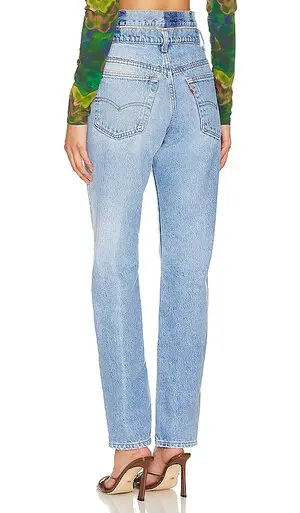 ALIGRACE Vintage Double Waist Jeans