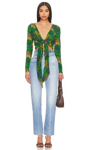 ALIGRACE Vintage Double Waist Jeans
