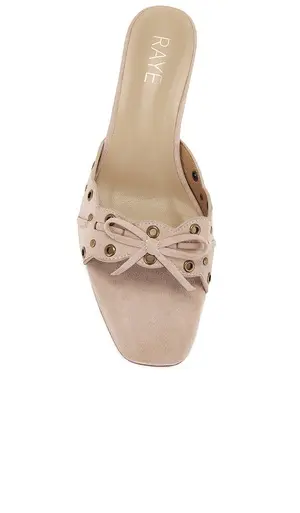 Raye Alex Suede Heel With Bow Detailing