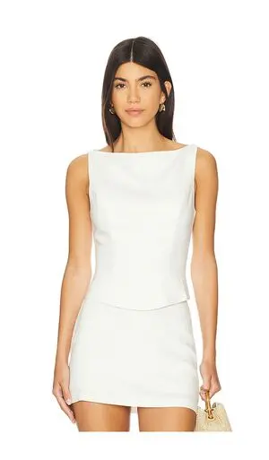 Amanda Uprichard Ines Top - Ivory