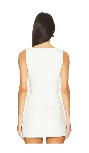Amanda Uprichard Ines Top - Ivory
