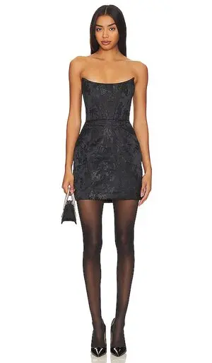 SAU LEE Janet Jacquard Mini Dress