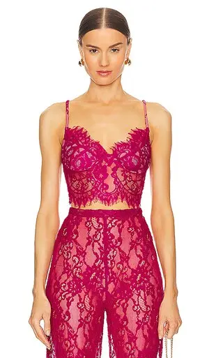 BRONX BANCO Capri Bralette In . Also - Fuchsia