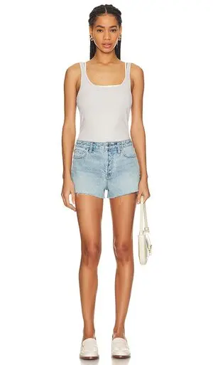 GRLFRND Cindy High Rise Cut Off Shorts