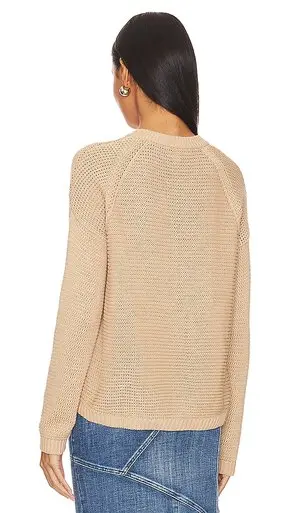 Autumn Cashmere Open Stitch Crew Neck