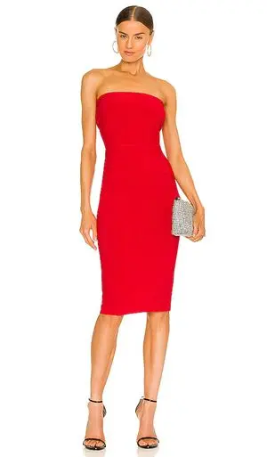Norma Kamali Strapless Knee-length Dress