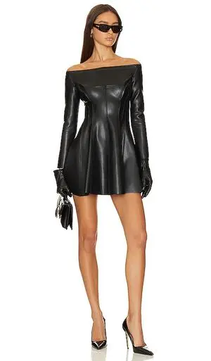 Norma Kamali X Revolve Off Shoulder Grace Mini Dress