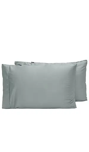 ETTITUDE Standard Signature Sateen Pillowcase Set - Sage