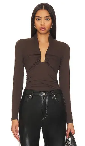 Susana Monaco Square Wire Gathered Top