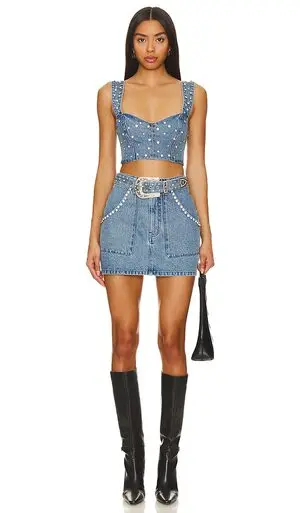 Show Me Your Mumu Shania Embellished Top