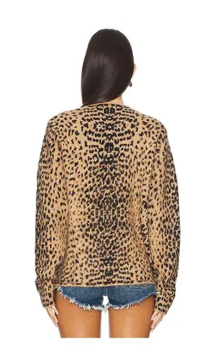 JADED LONDON Leopard Print Knit Cardigan