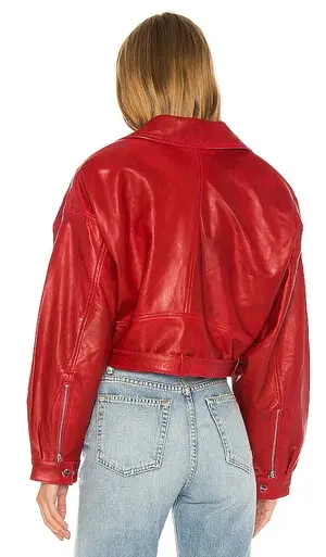 LAMARQUE X Revolve Dylan Leather Jacket - Red