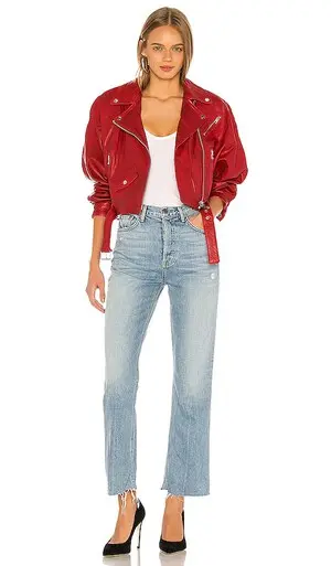 LAMARQUE X Revolve Dylan Leather Jacket - Red