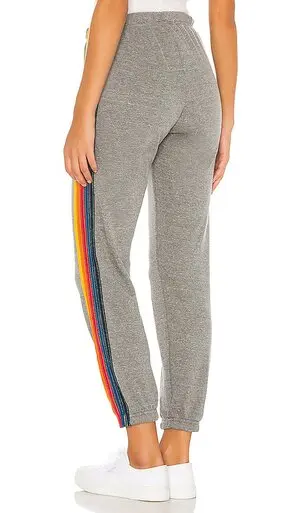 Aviator Nation 5 Stripe Sweatpants - Grey